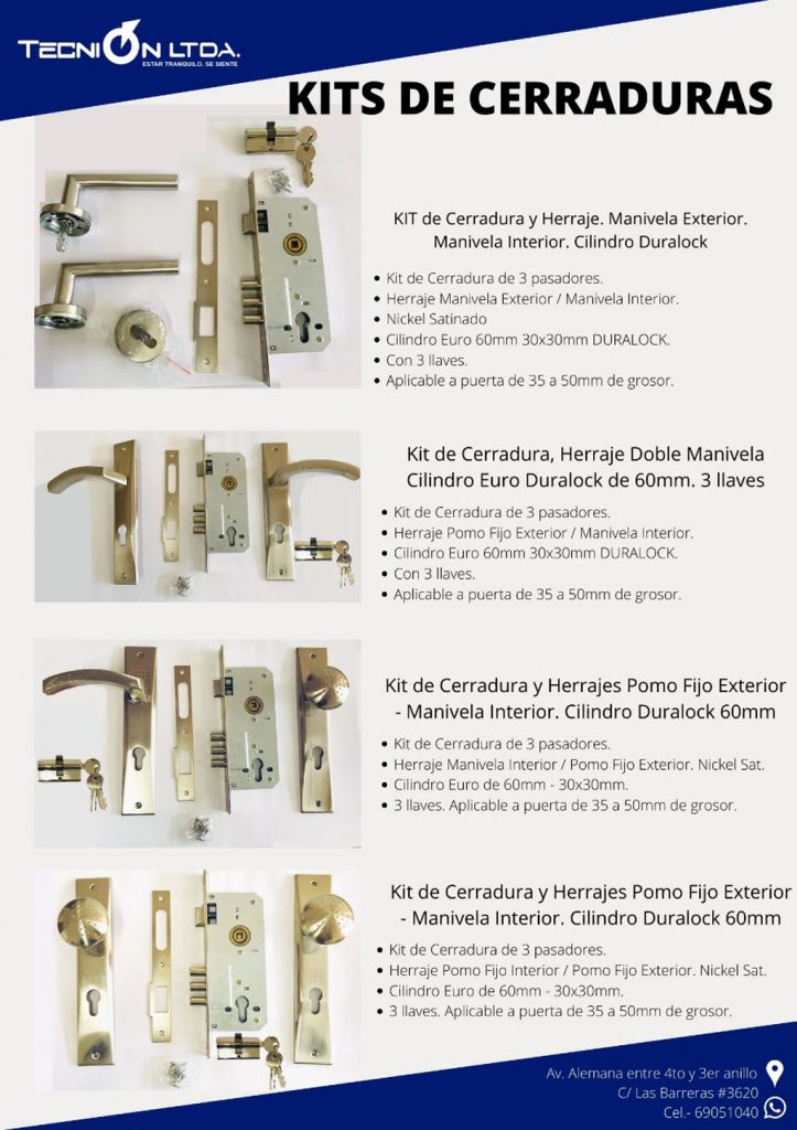 Corazas / RB Locks – TECNION LTDA DISTRIBUIDOR de chapas, cerraduras, cerrojos, candados ...